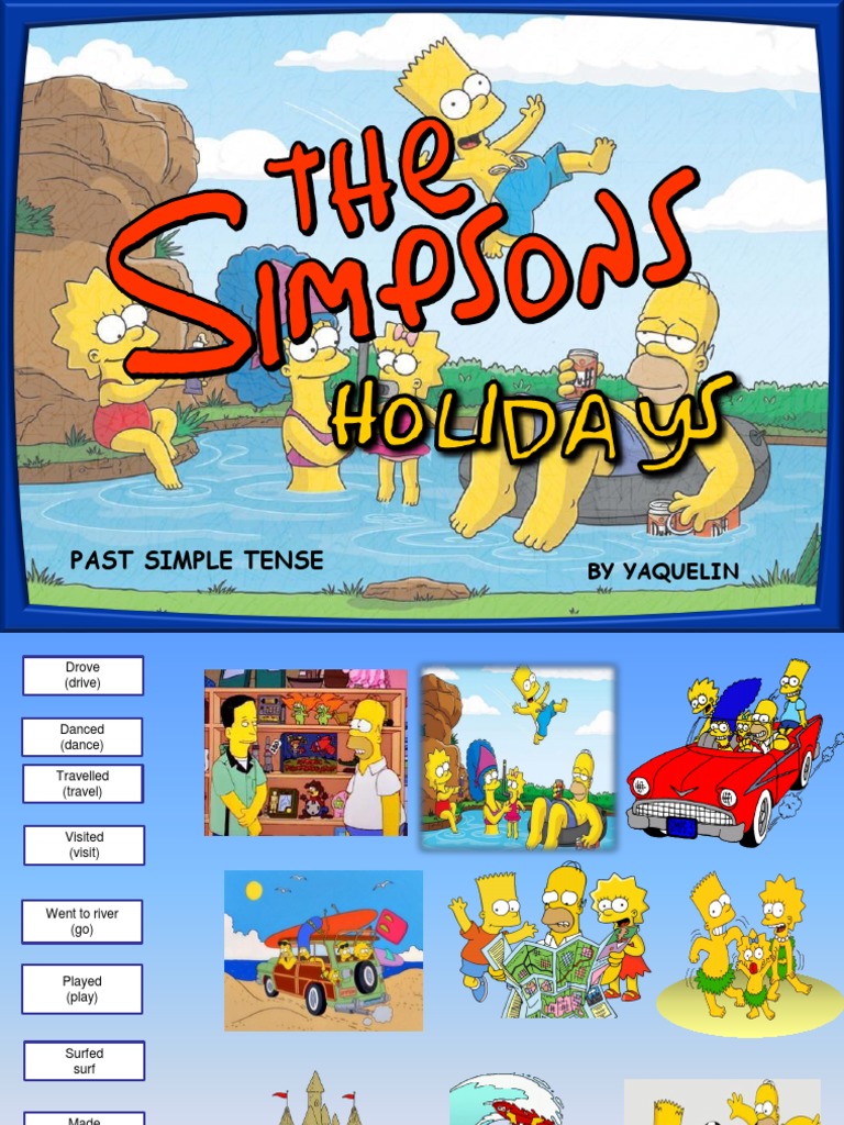 2the Simpsons Holidays Ppt | Verb | Languages