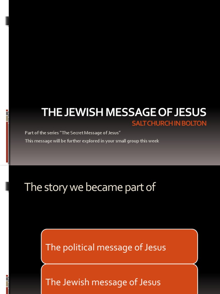 The Jewish Message of Jesus | PDF | Jewish Messiah Claimants | Covenant ...