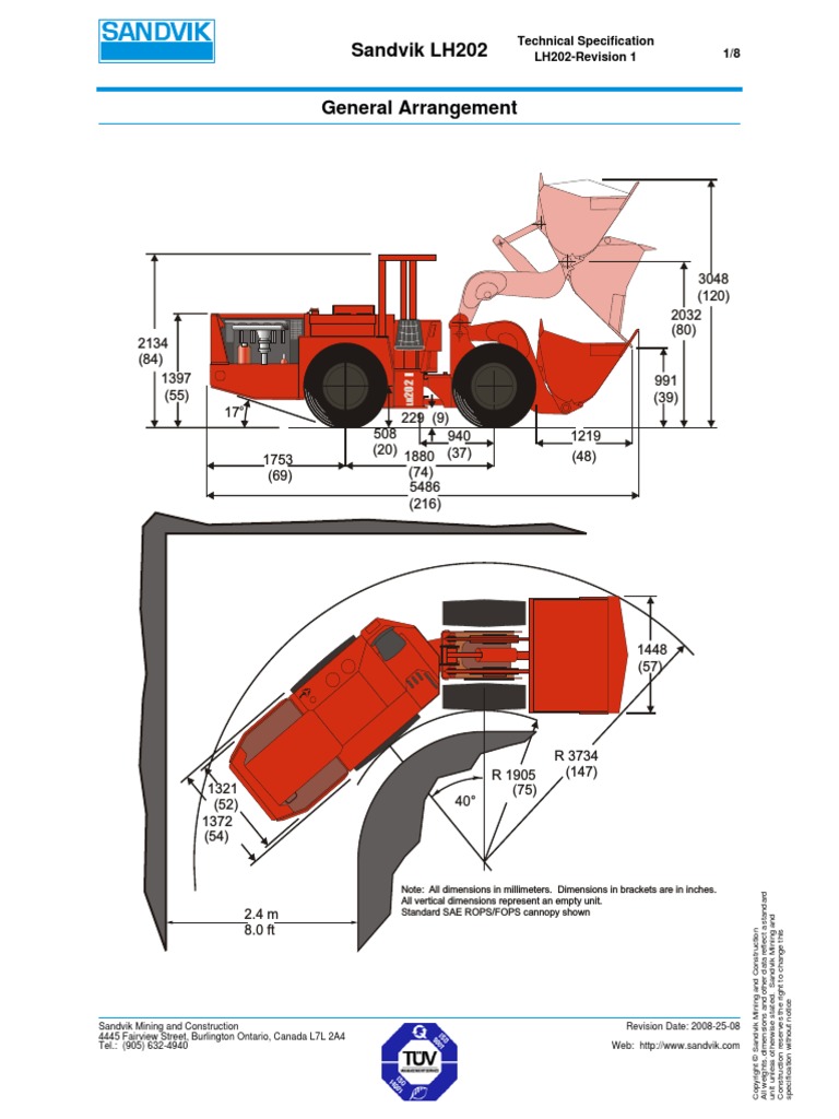 Sandvik LH202 PDF | PDF | Transmission (Mechanics) | Axle