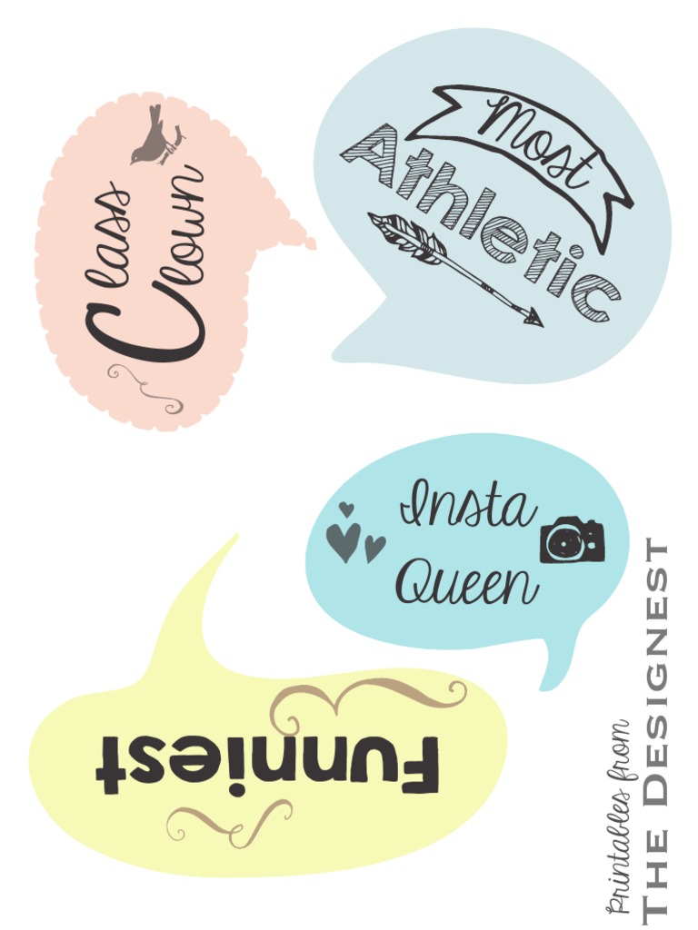 Graduation Party Photo Booth Props PDF | PDF | Games & Activities ...