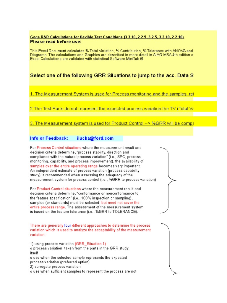 Anova+gage R R V9 | PDF | Engineering Tolerance | Specification ...
