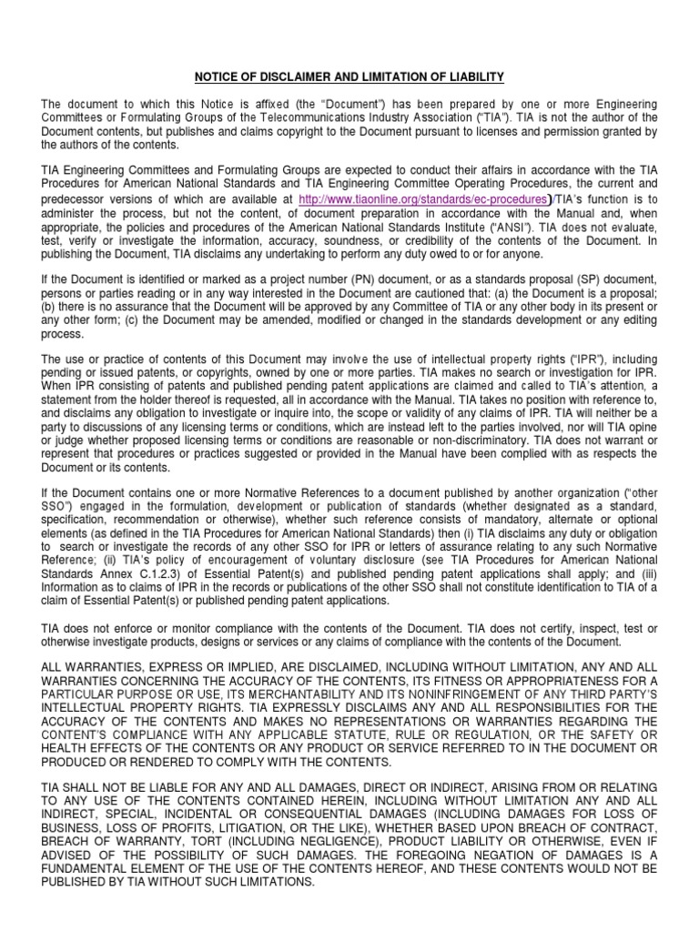 TIA-862-B Draft 3 Due 2014-12-29 | PDF | Telecommunication | Network ...