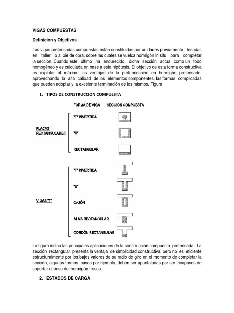 Vigas Compuestas | PDF | Hormigón pretensado | Science