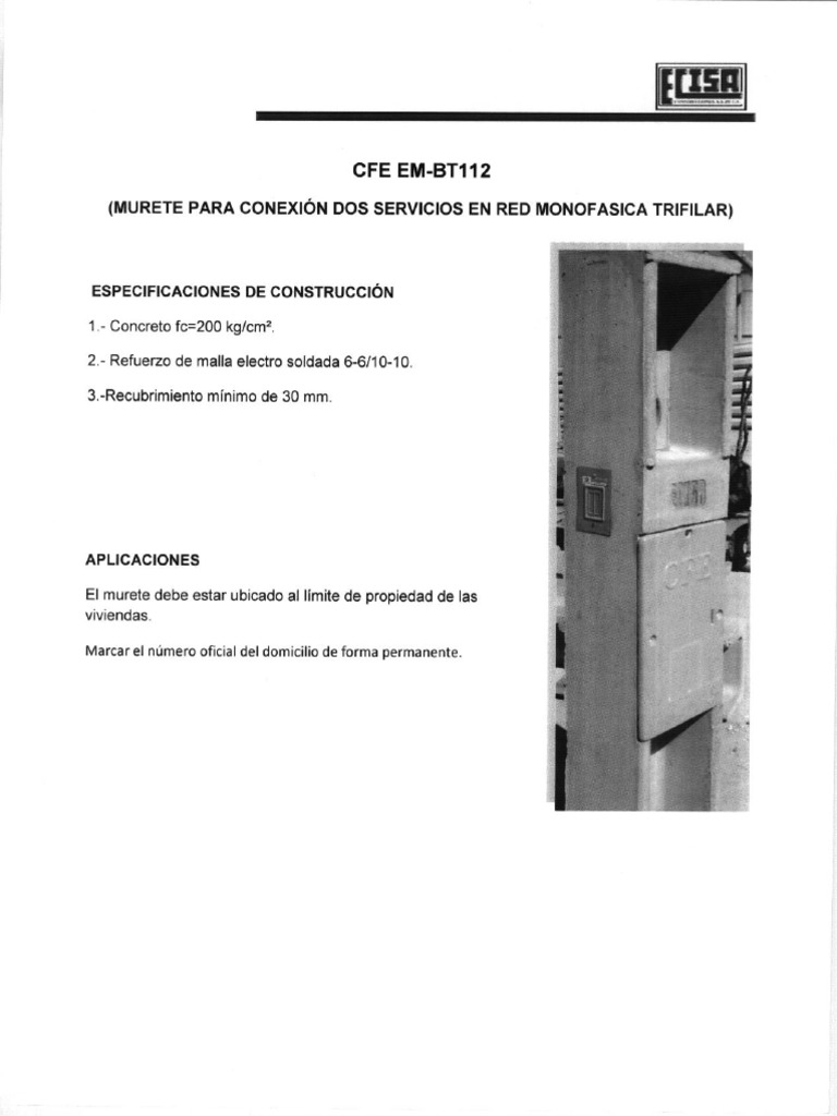 Murete Subterraneo BT112 | PDF