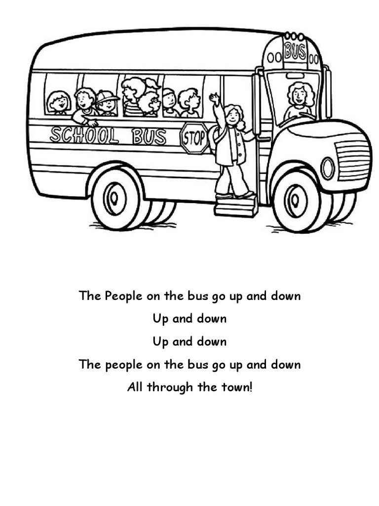 The People On The Bus Go Up and Down Up and Down Up and Down The People ...