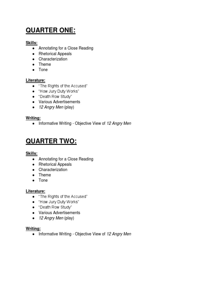 Literature and Writing Skills Overview | PDF
