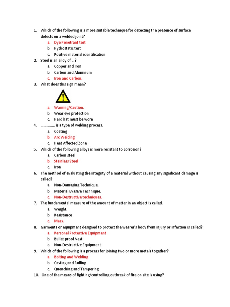 Aptitude Test | PDF | Welding | Construction