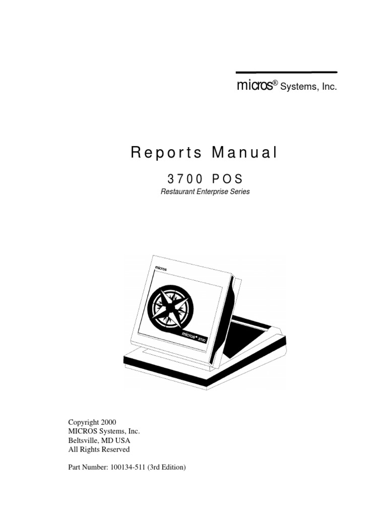 Micros 3700 Reports Manual | PDF | Point Of Sale | Documentation