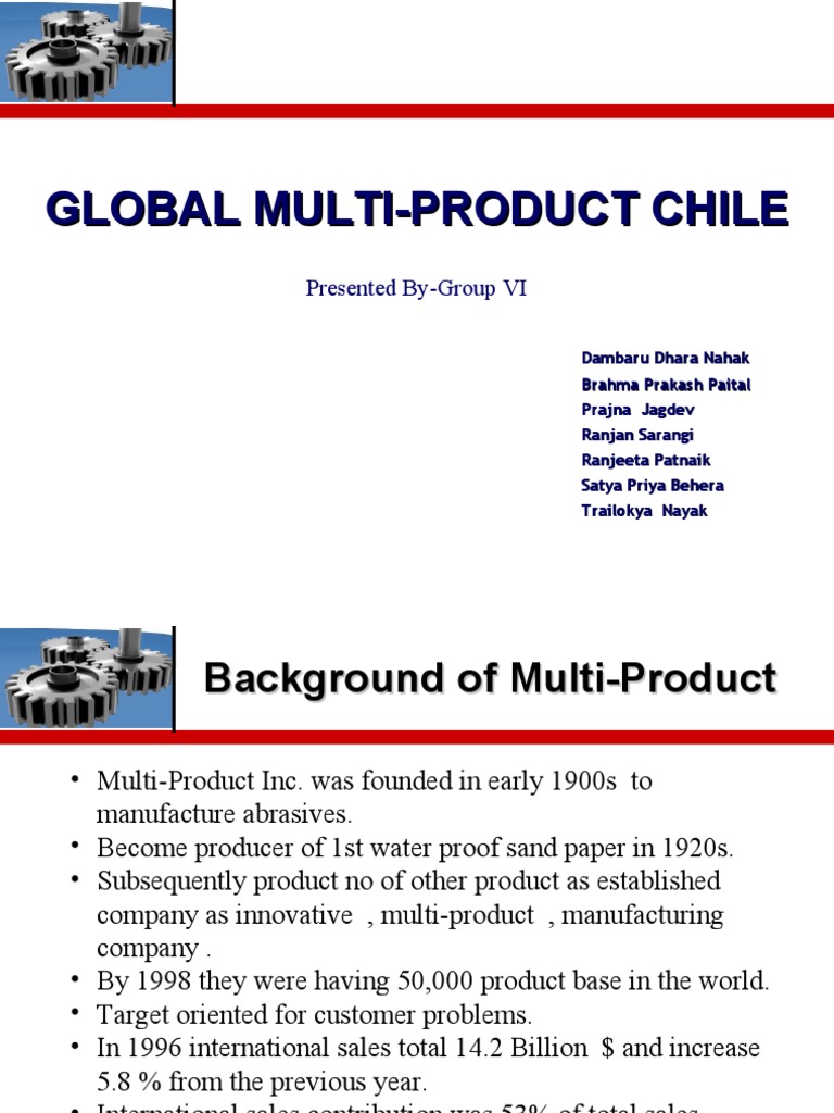 Multi-Product Chile: Growth and Strategy | PDF | Sales | Retail