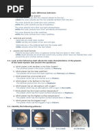 Lesson Plan in Science 6 Fourth Quarter I. Melc: Compare The Planets of ...