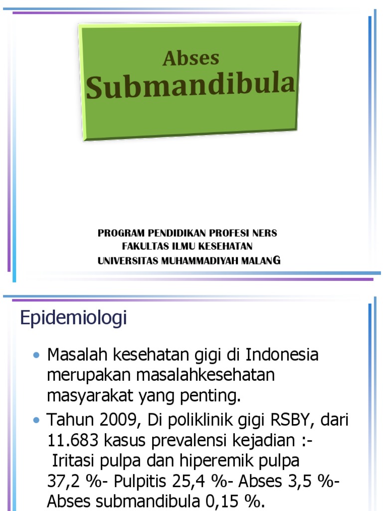 ABSES SUBMANDIBULA | PDF