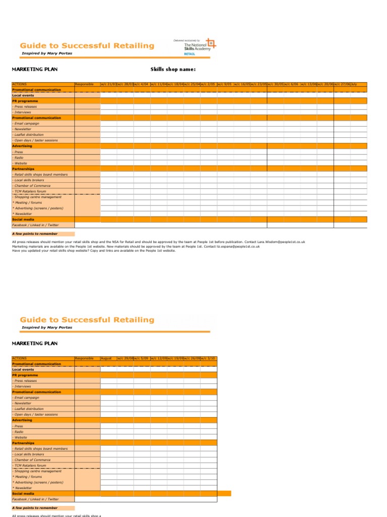 GSR Marketing Plan Template | PDF | Business