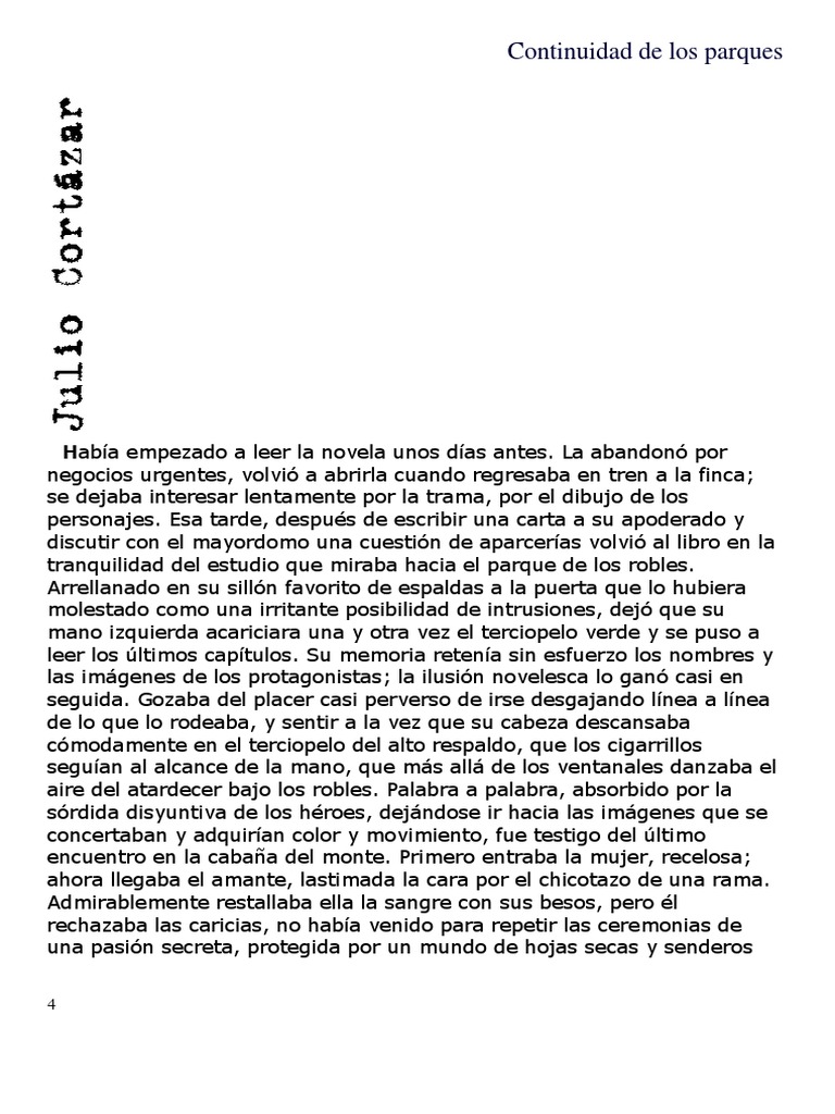 Continuidad de Los Parques | PDF | Ocio