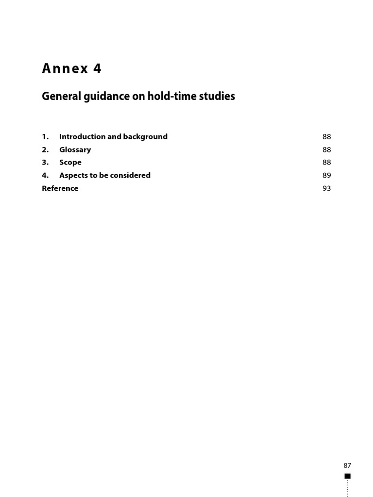 Annex4-TRS992 Hold Time Study Guideline | PDF | Tablet (Pharmacy ...
