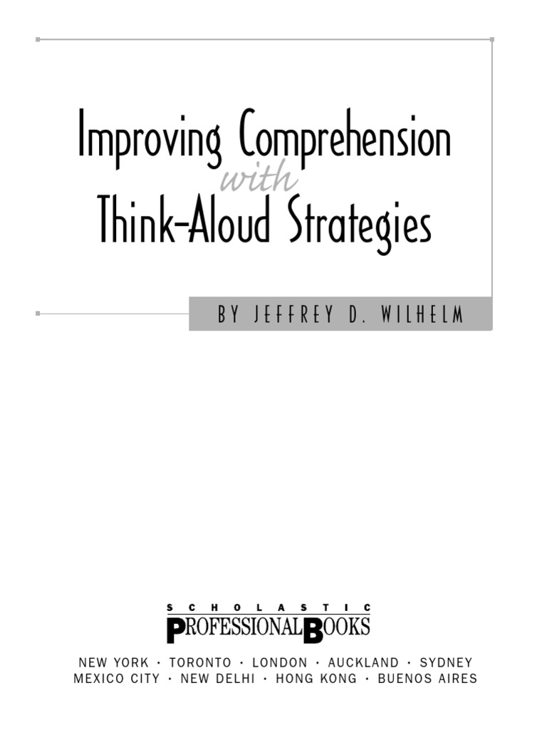 Improving Comprehension With Think-Aloud Strategies PDF | PDF | Reading ...