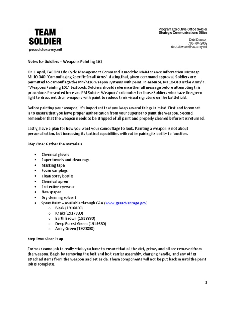 Weapons Painting 101 | Download Free PDF | Paint | Gun Barrel