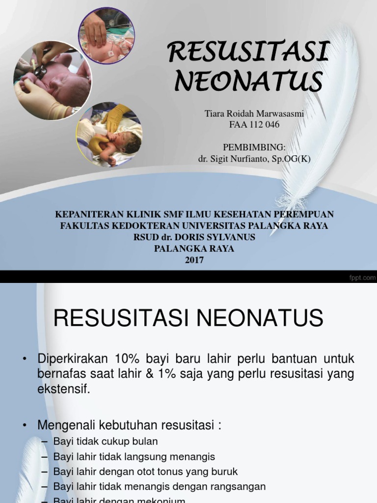 Resusitasi Neonatus | PDF | Kesehatan Holistik | Sains & Matematika