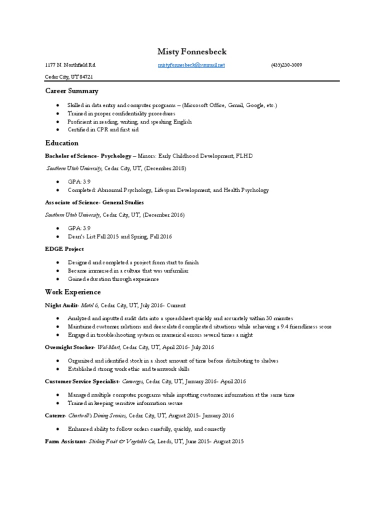 Edge Resume | PDF | Psychological Concepts | Business