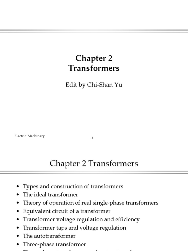 Transformers | PDF | Transformer | Electrical Impedance