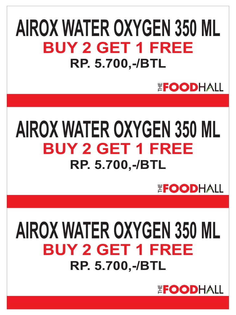AIROX Water Oxygen 350ml Offer | PDF