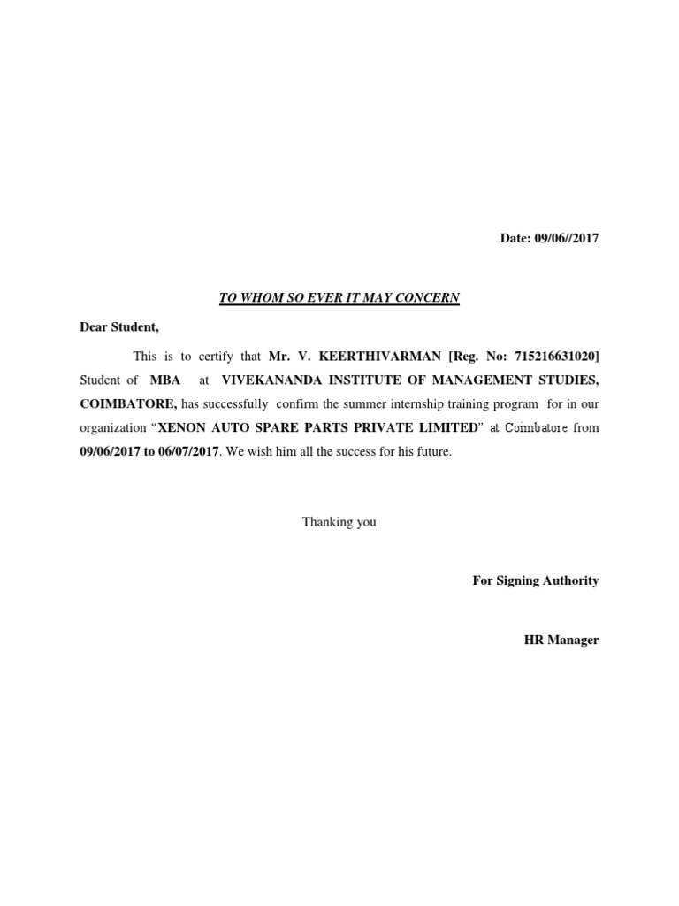 Keerthi Varman-Vivekandatha Institute - Cion | PDF | Business