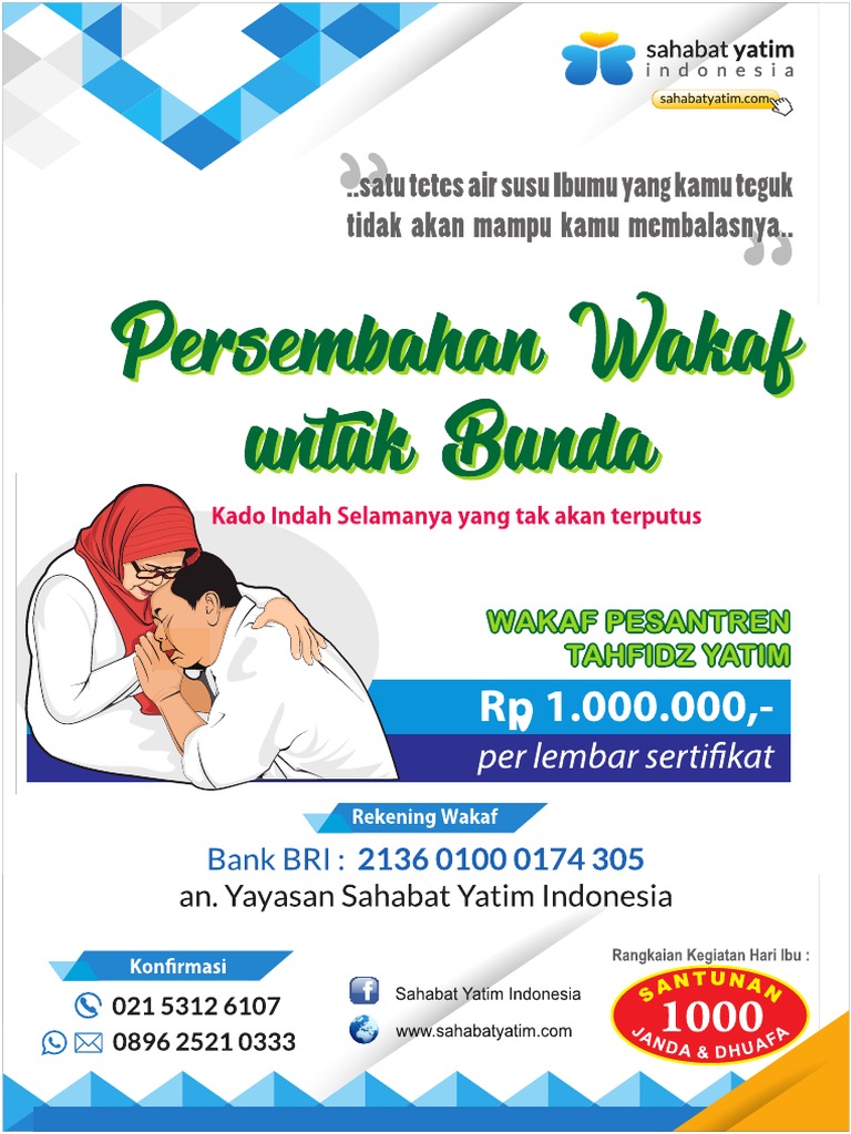 Flyer Wakaf Sayati Final PDF | PDF