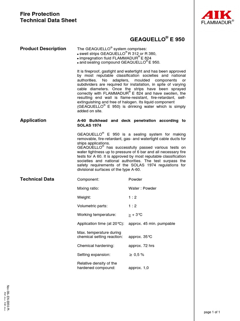 Compound Geaquello E950 | PDF | Water | Physical Sciences