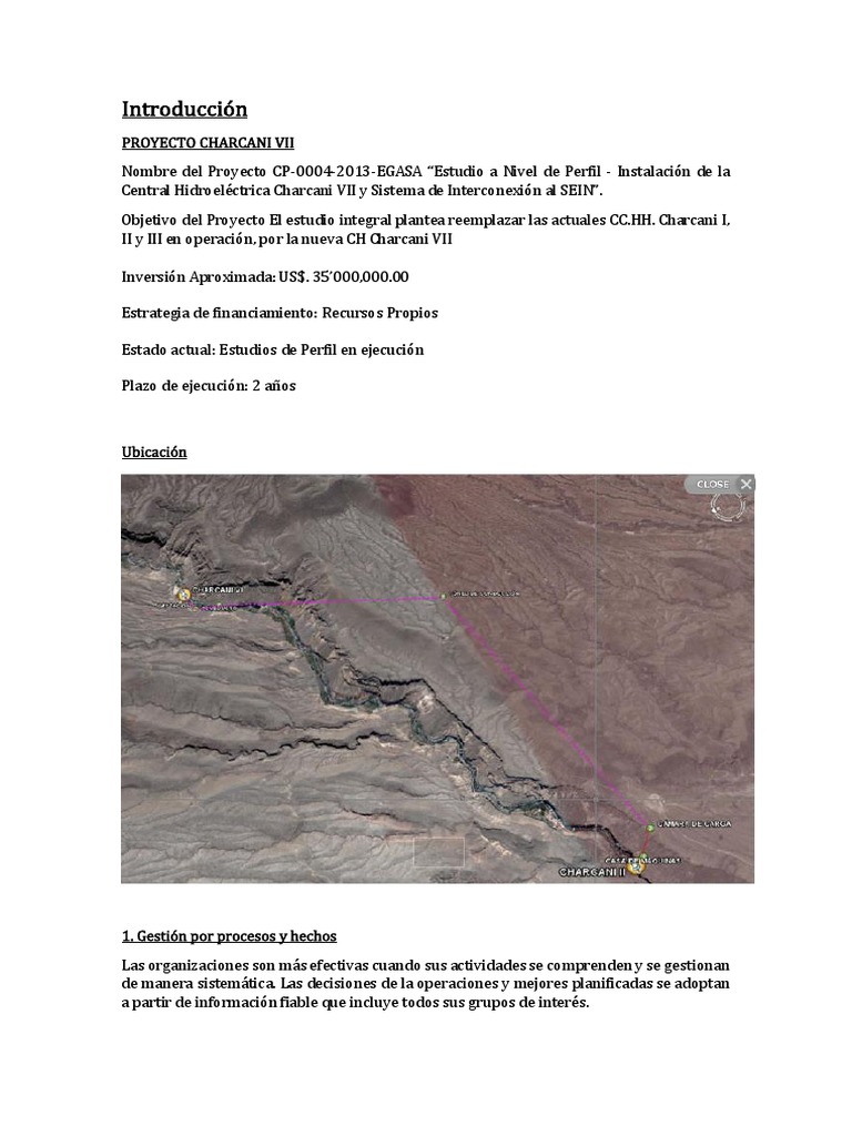 Proyecto Charcani VII | PDF | Riego | Hidroelectricidad