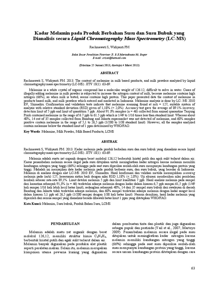 Jurnal Melamin | PDF