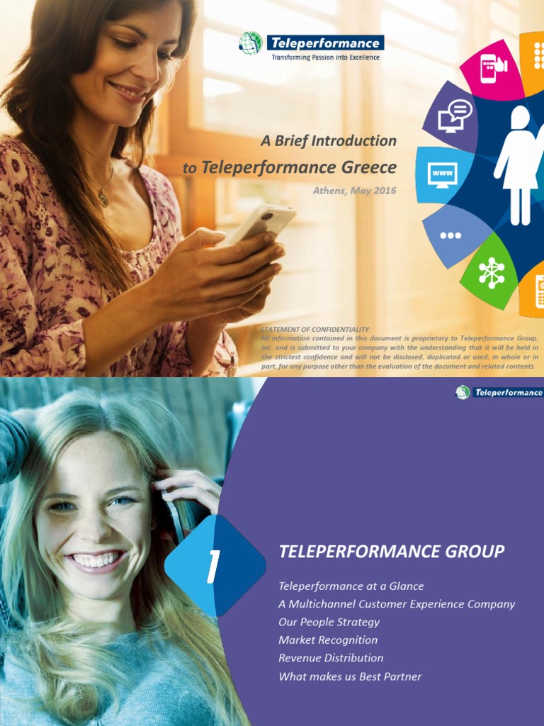 Introduction To Teleperformance Greece - May 2016 | PDF | Multilingualism | Call Centre