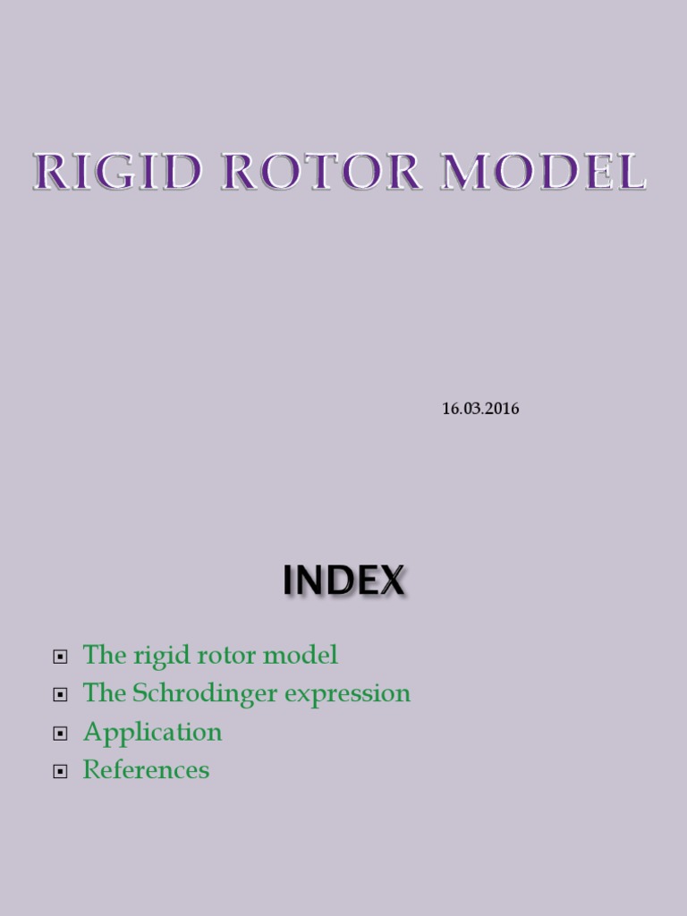 Rigid Rotor | PDF | Theoretical Physics | Chemistry