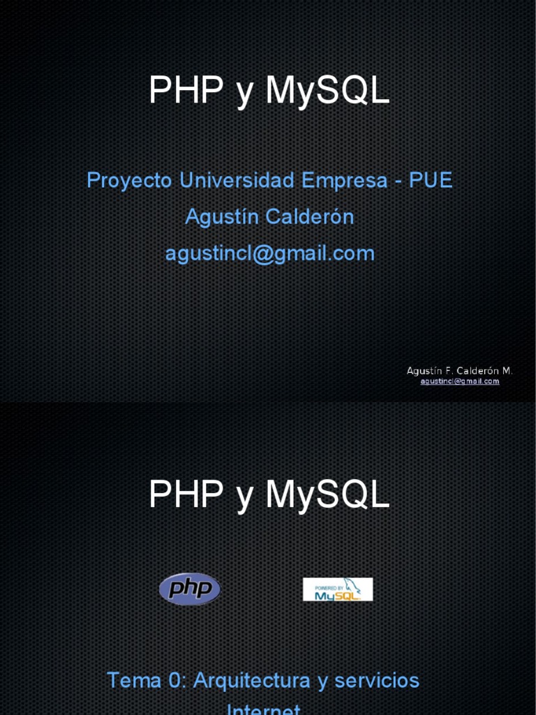 PHP Mysql 2017 1 | PDF | Php | Servidor HTTP Apache