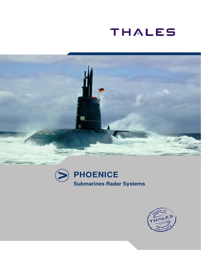 Thales PHOENICE Submarine Radar Systems | PDF | Antenna (Radio) | Radar