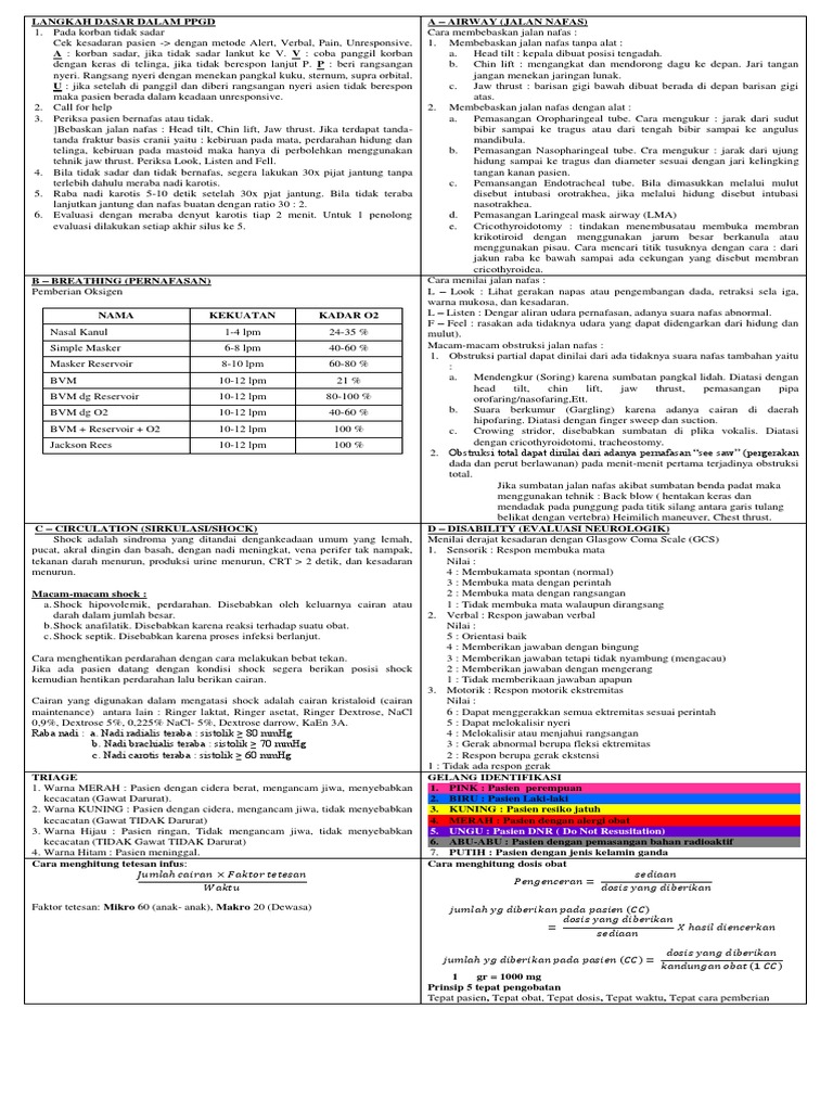 Langkah Dasar Dalam PPGD | PDF