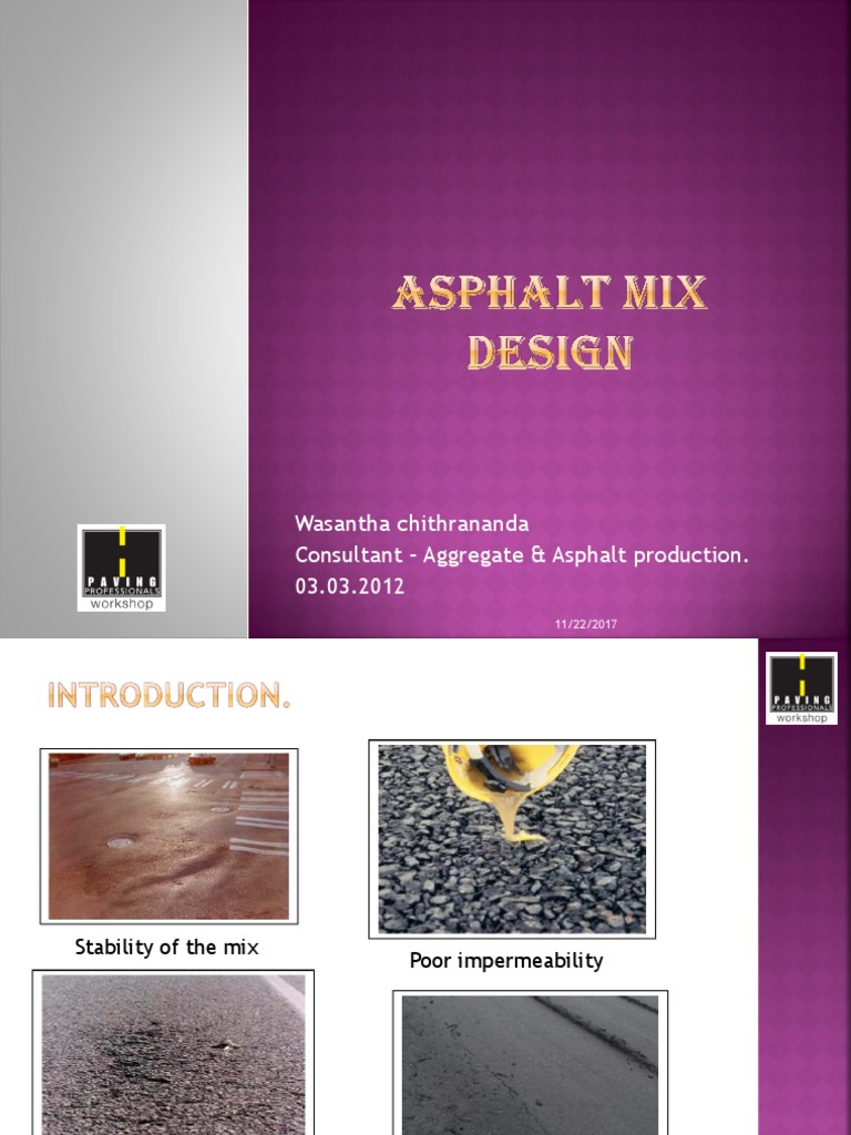 Asphault Mix Design | PDF | Road Surface | Asphalt