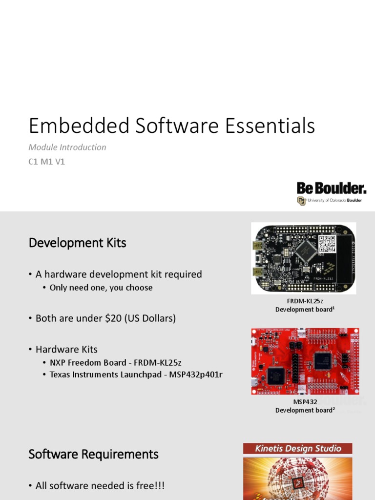 Embedded Software Essentials: Module Introduction | PDF | Linux ...