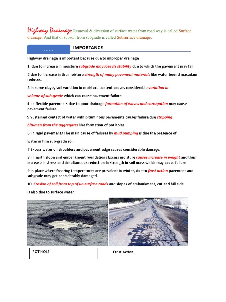 Highway Drainage | PDF | Road Surface | Interchange (Road)