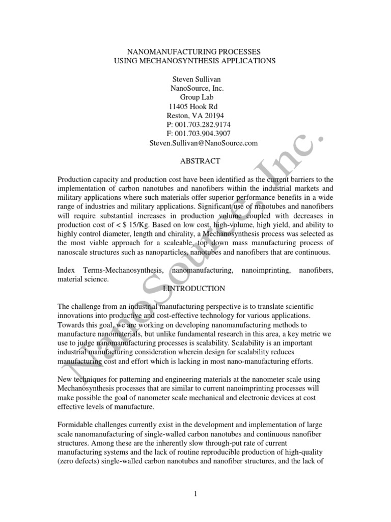 DARPA White Paper Latest | Download Free PDF | Carbon Nanotube ...