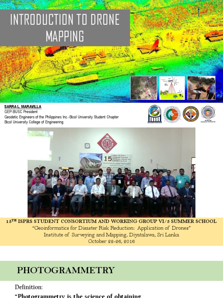 Introduction To Drone Mapping | PDF | Camera | Unmanned Aerial Vehicle