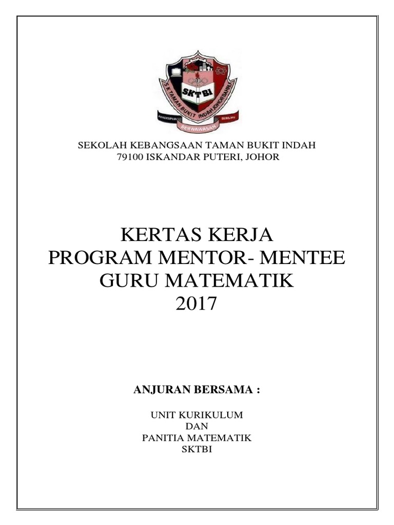 Kertas Kerja Mentor Mentee Guru Matematik | PDF