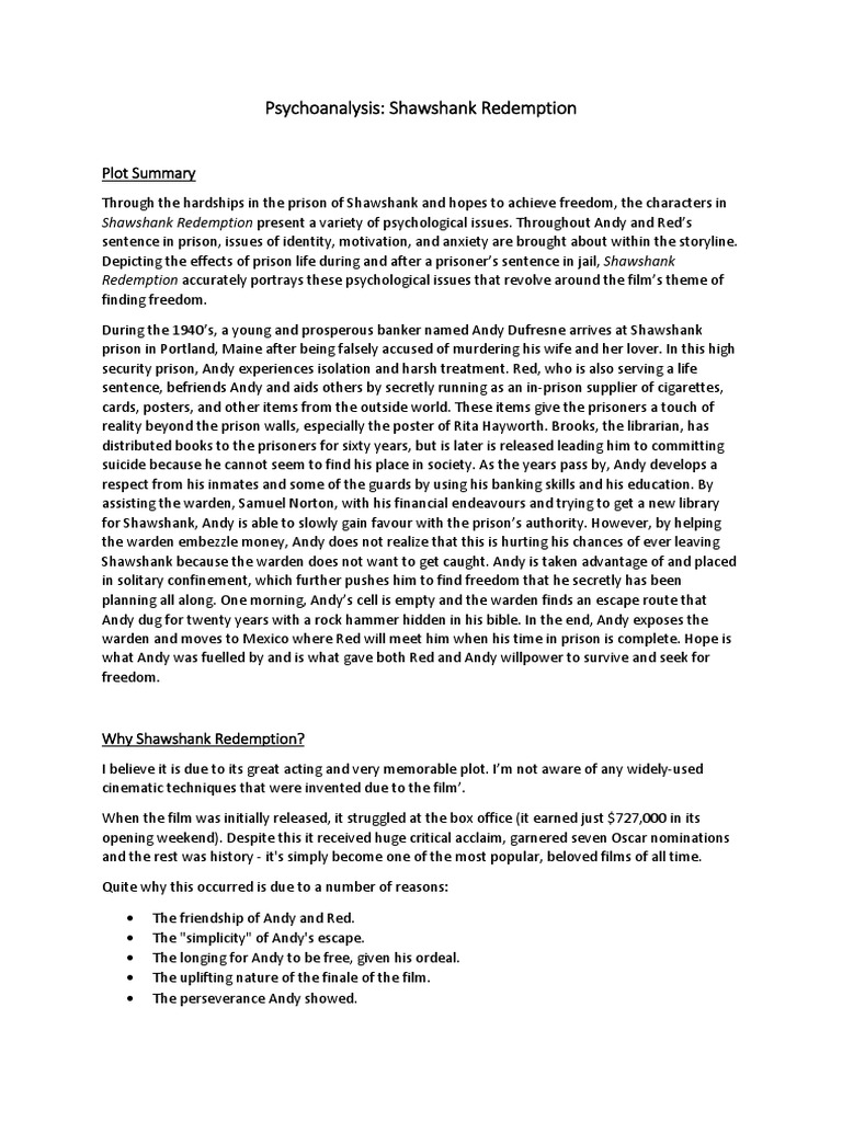 Psychological Insights into Characters' Search for Freedom and Identity ...