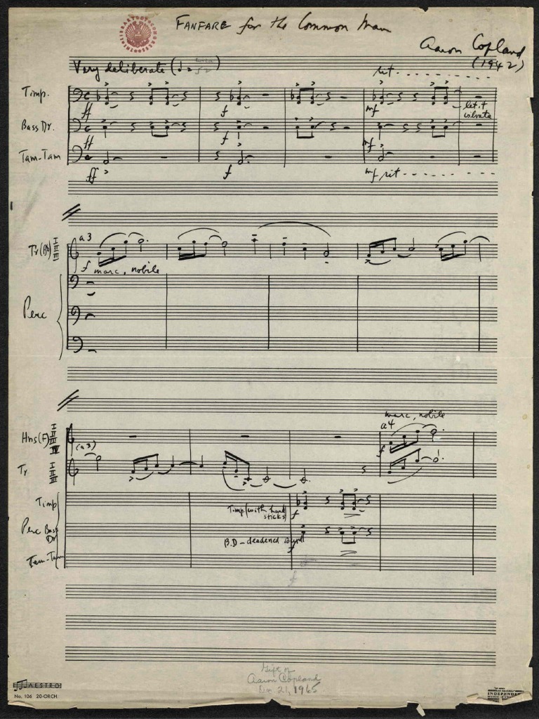 Fanfare For The Common Man | PDF