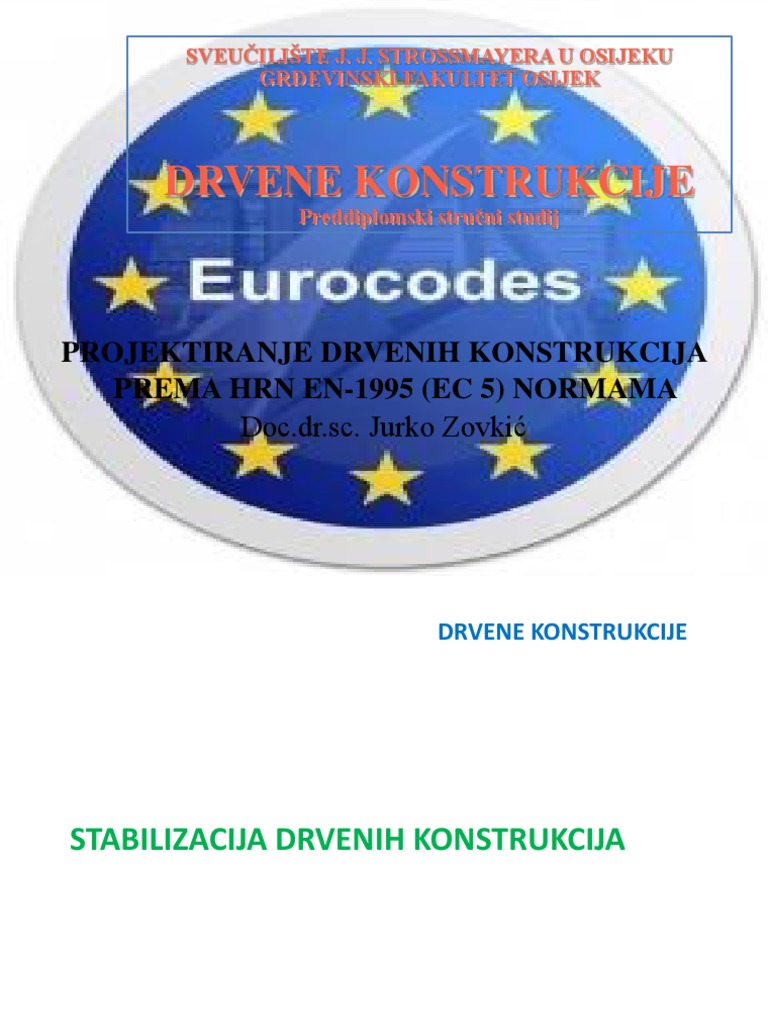 12 Predavanje Drvene Konstrukcije GFOS | PDF