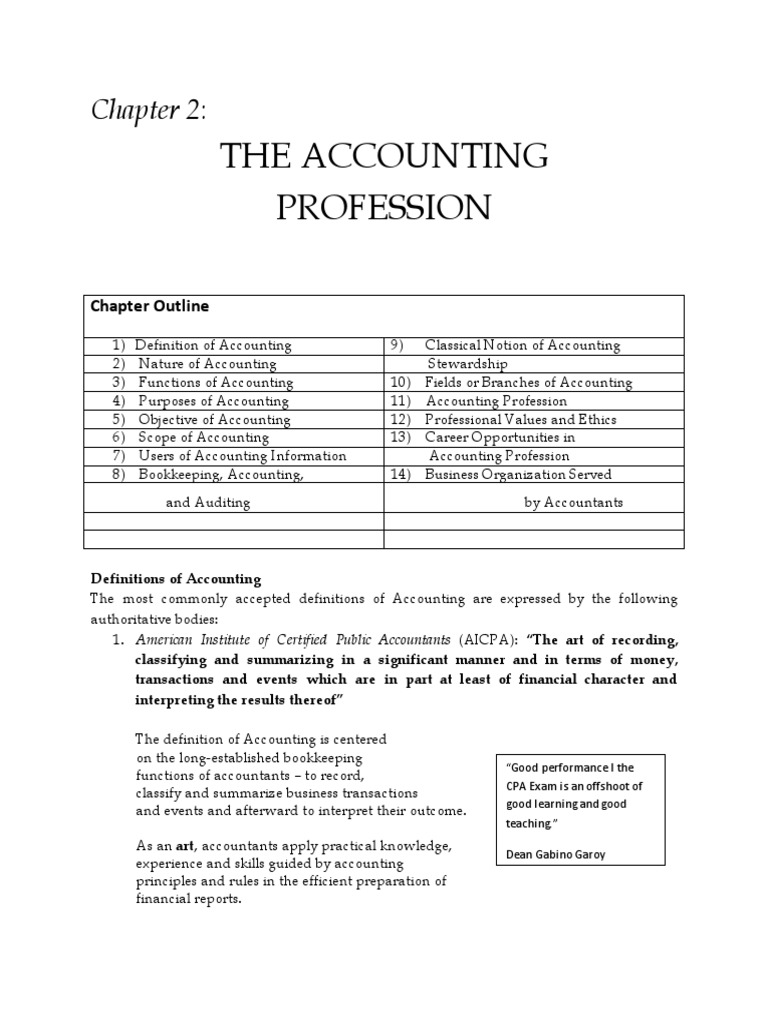 Chapter-2 Accounting | PDF | Accounting | Certified Public Accountant