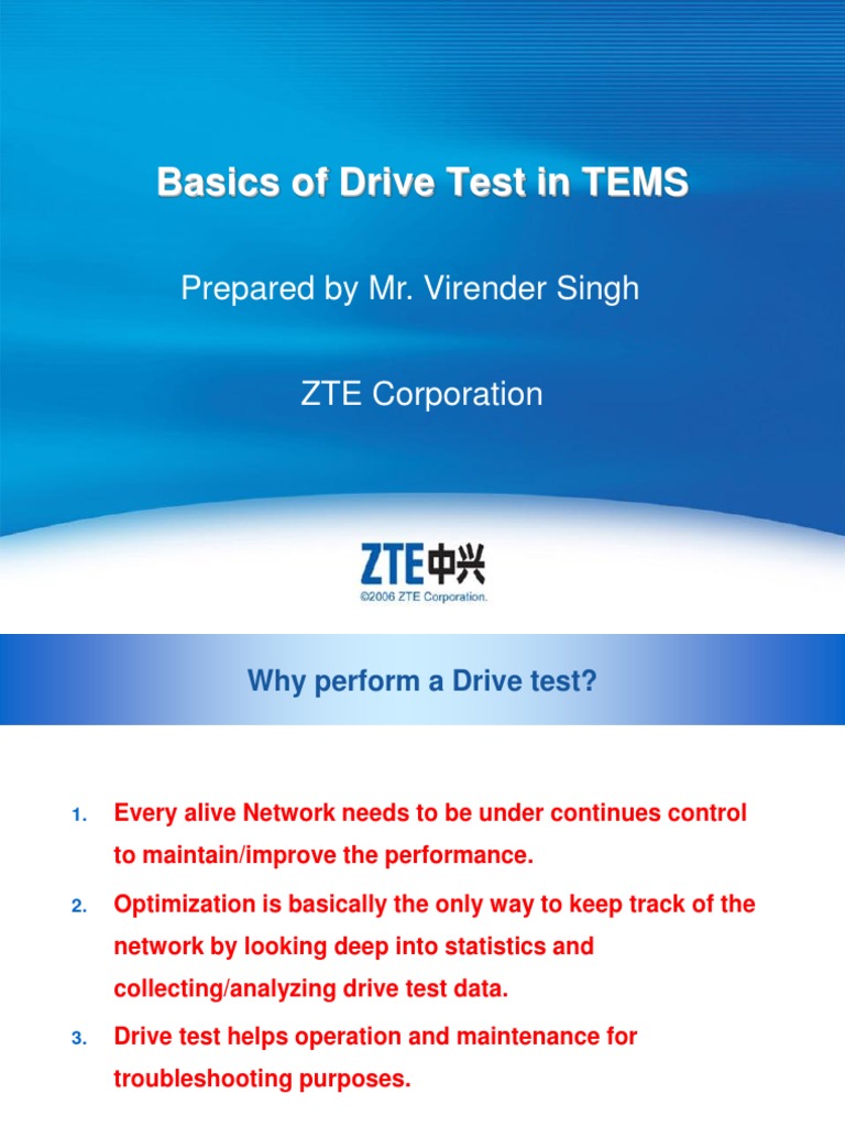 TEMS Drive Test Fundamentals | PDF | General Packet Radio Service ...