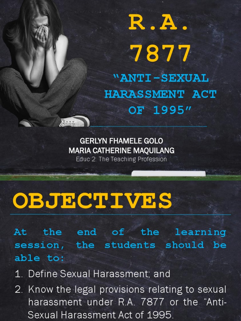 RA 7877 | Sexual Harassment | Harassment