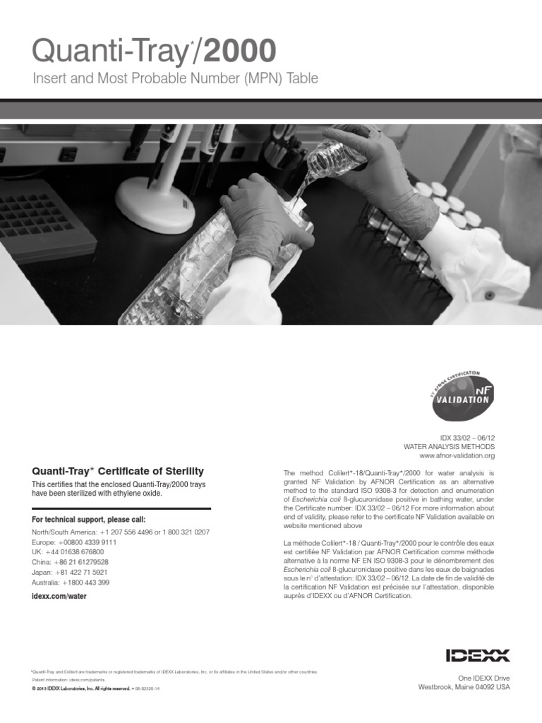 Quanti Tray 2000 Procedure en | PDF | Science | Technology (General)