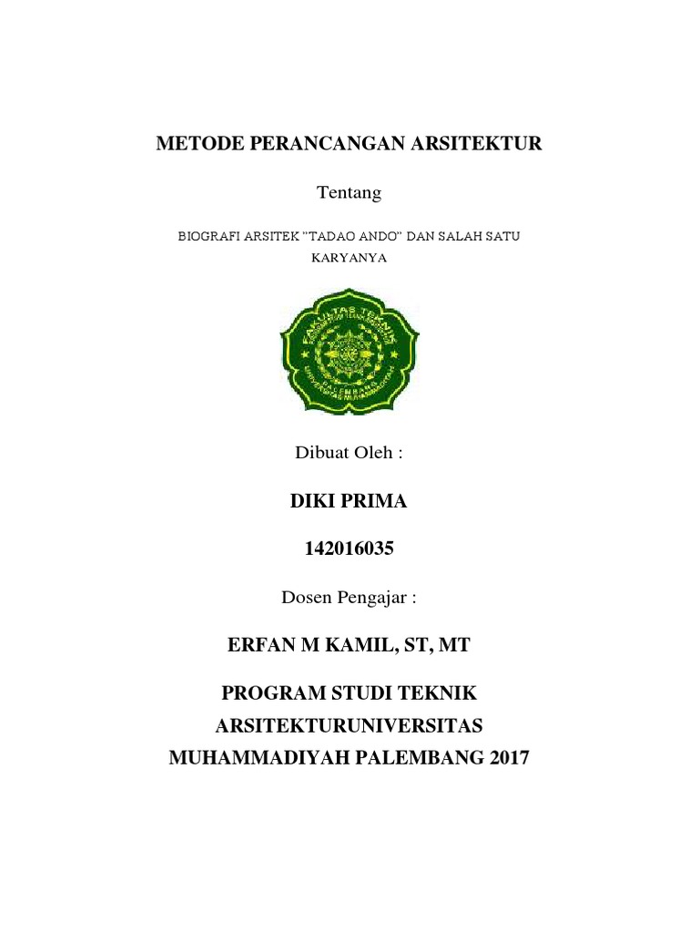 Metode Perancangan Arsitektur PDF | PDF