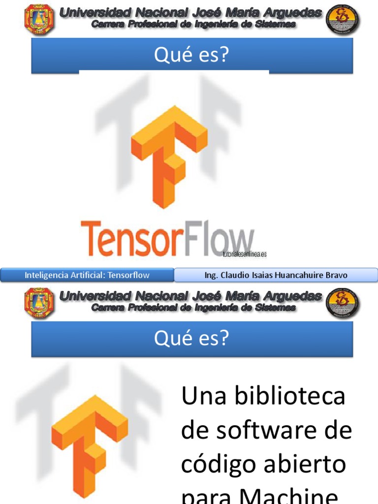 Tensor Flow | PDF | Inteligencia artificial | Inteligencia (IA) y semántica