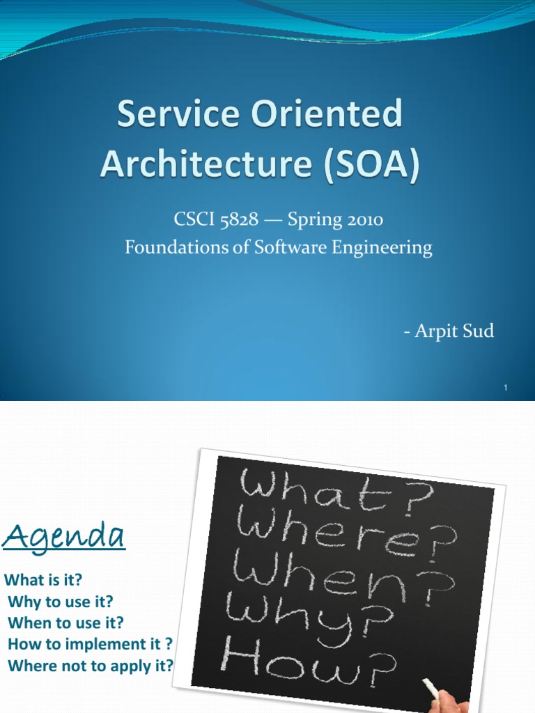 CSCI 5828 - Spring 2010 Foundations of Software Engineering | PDF | Service Oriented ...
